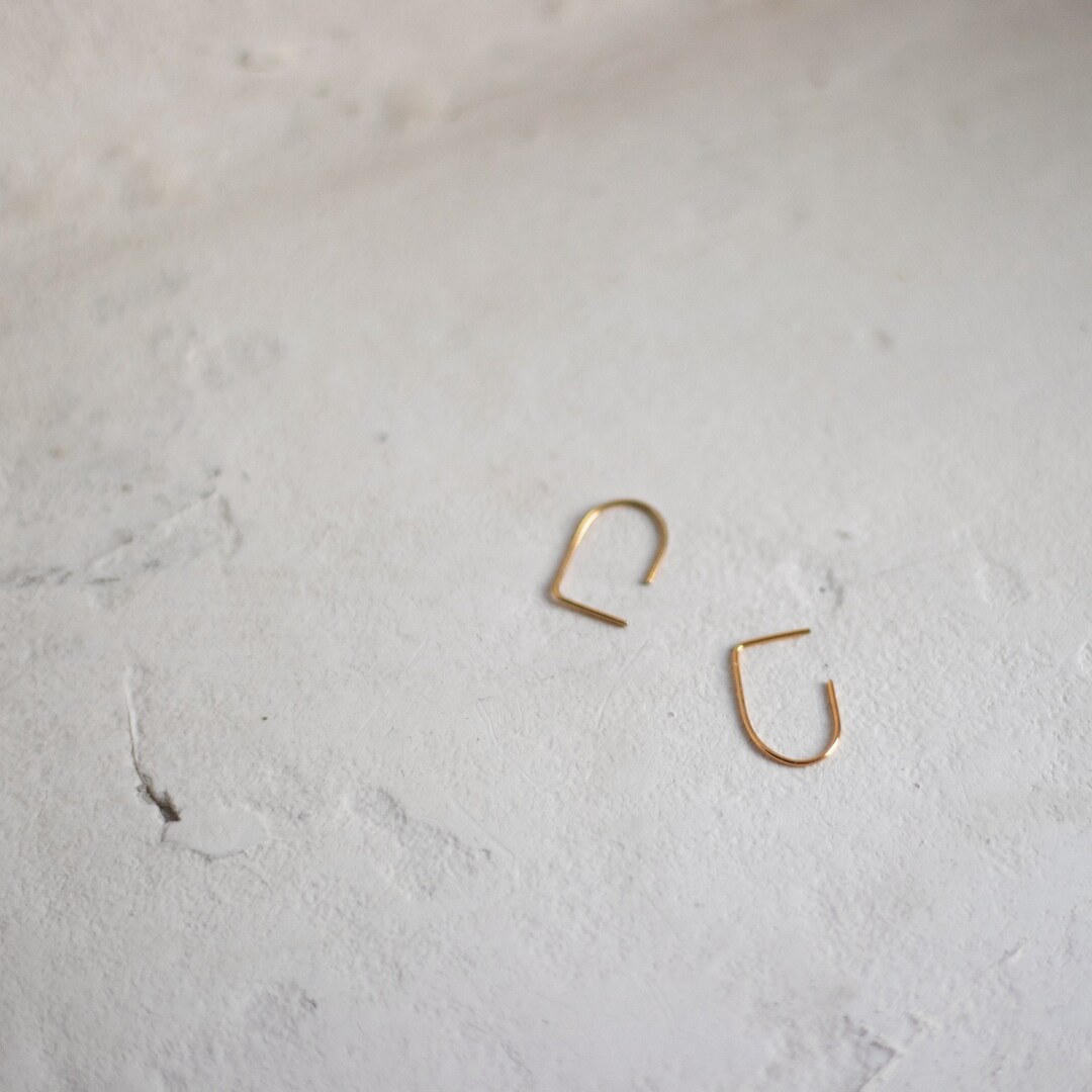 REVERSIBLE Minimalistic Stainless Steel Everyday Earrings - Etsy