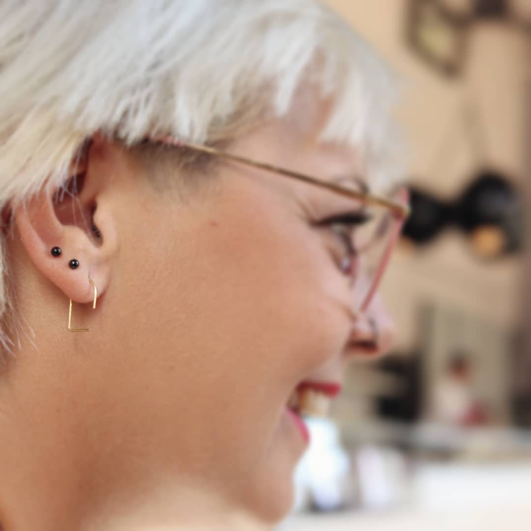 REVERSIBLE Minimalistic Stainless Steel Everyday Earrings - Etsy