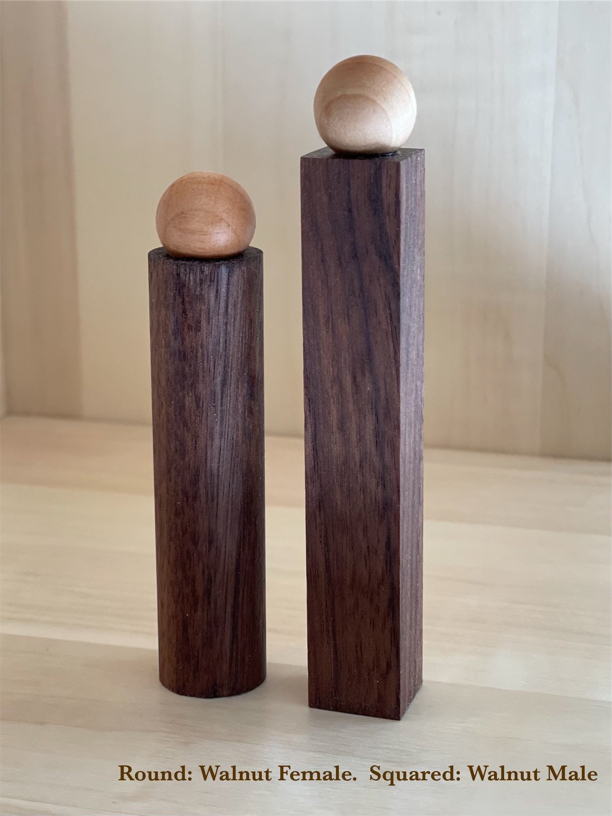 Growing Family Figurine. Block People. Modern Style. Artisan Wood ...