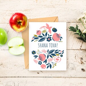 Rosh Hashanah Card Rosh Hashanah Jewish New Year Cards Shana Tova Card ...