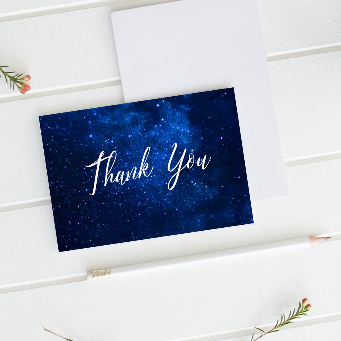 Set of 10 Starry Night Thank You Postcards - Etsy