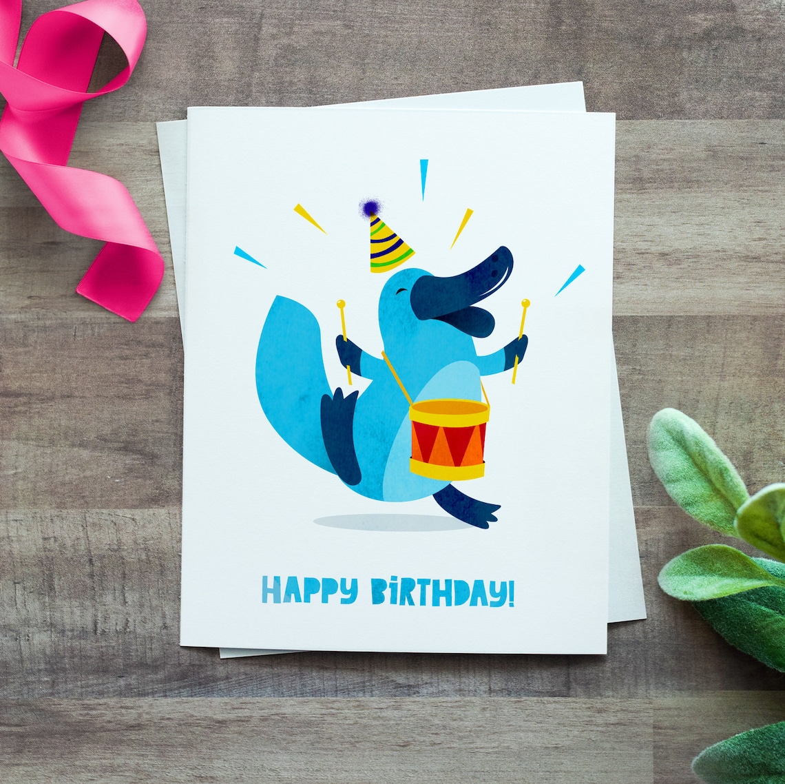 Platypus Birthday Card Happy Birthday Platypus Card Cute | Etsy