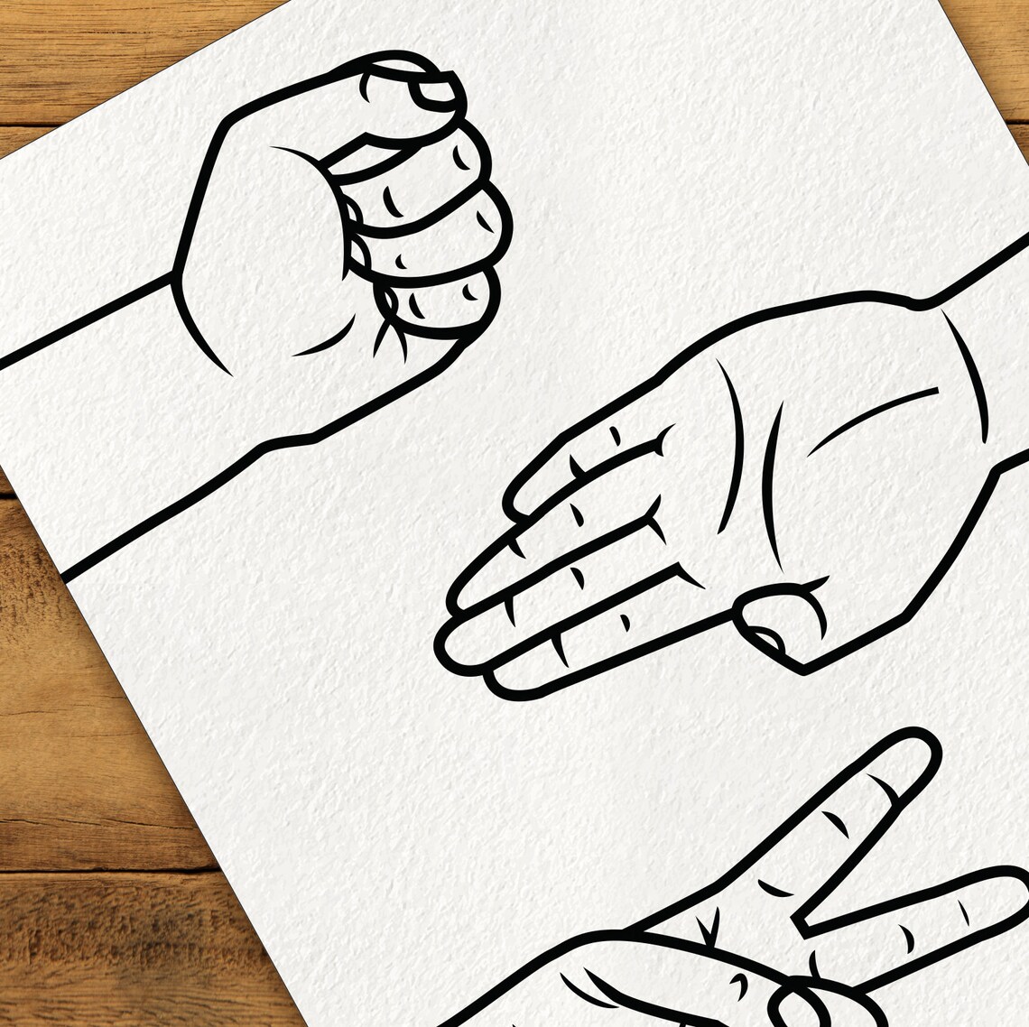 Printable Rock Paper Scissors Poster | Etsy