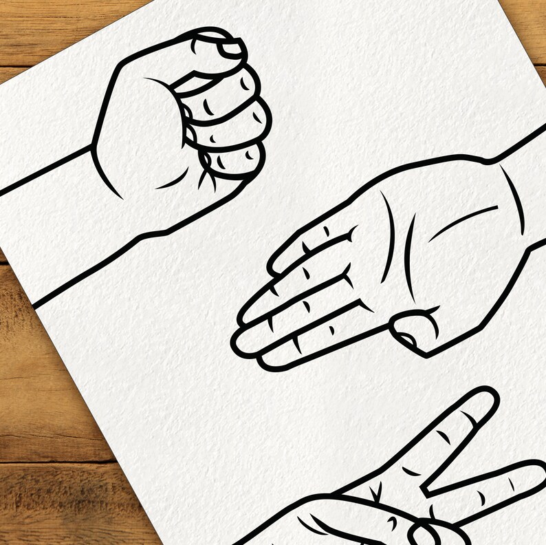 Printable Rock Paper Scissors Poster | Etsy