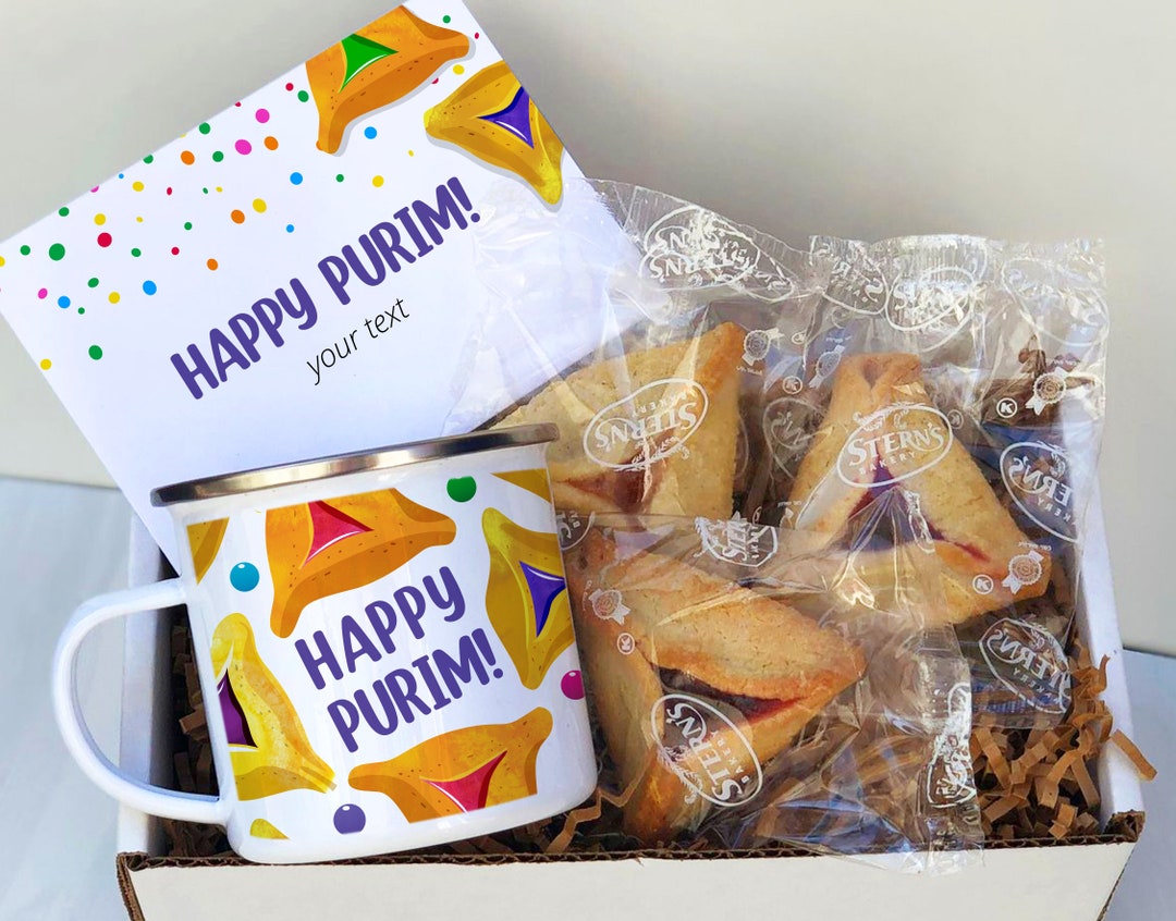Purim Mishloach Manot, Purim Gift, Happy Purim Gift Box, Purim Basket ...