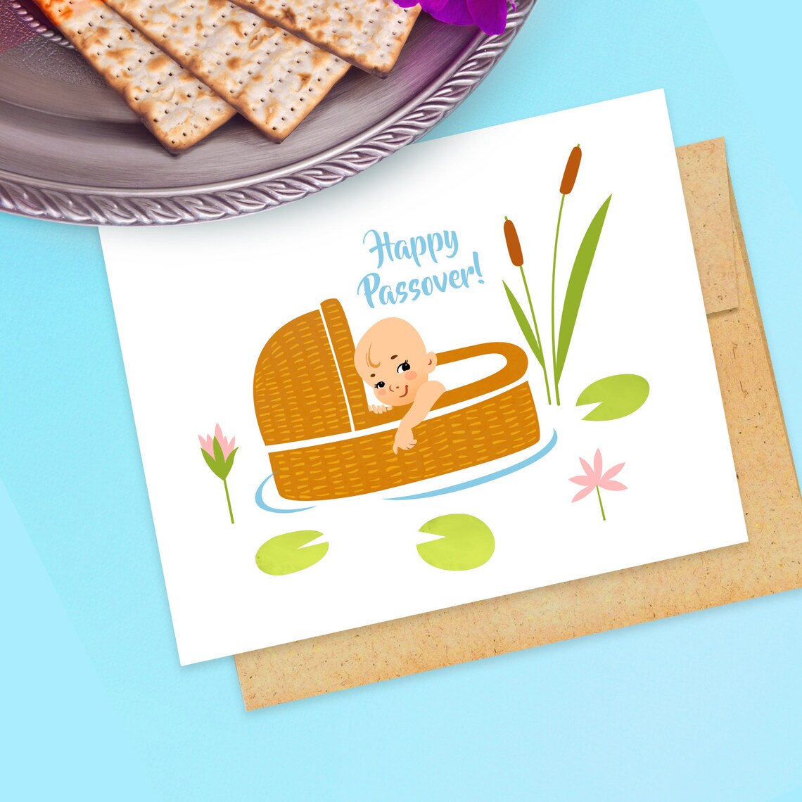 Passover Greeting Card - Etsy