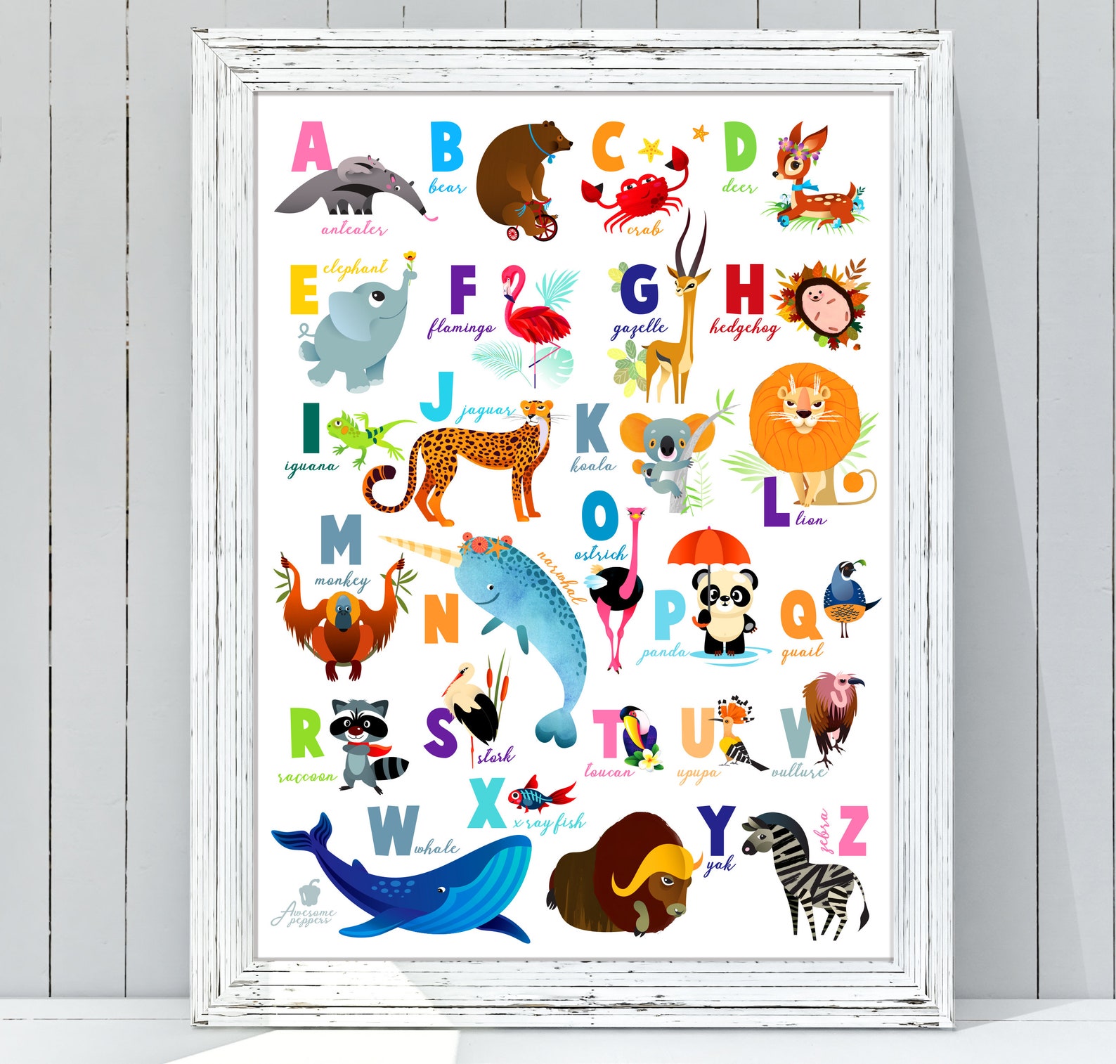 Nursery Letter Name Poster - Etsy