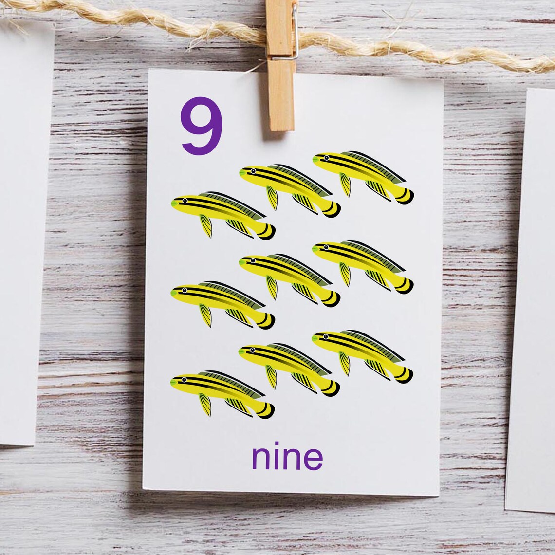 Numbers Flashcards Set - Etsy