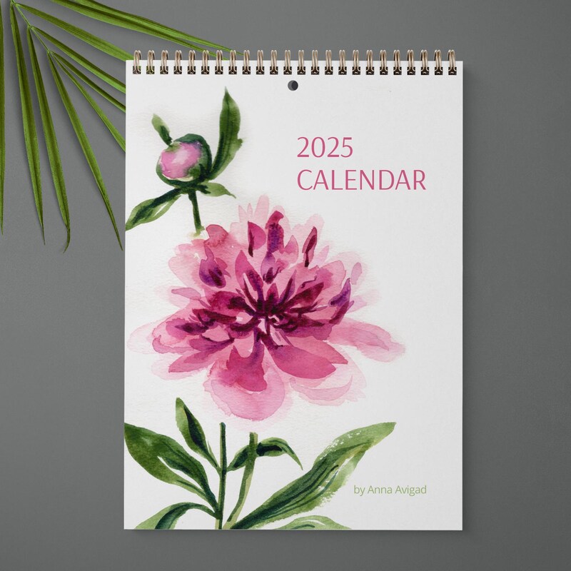 Watercolor Calendar - Etsy