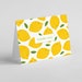 SET of 10 Thank You Cards Lemon Cards Set of 10 Folded - Etsy