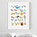Spanish Alphabet Animals Print - Etsy