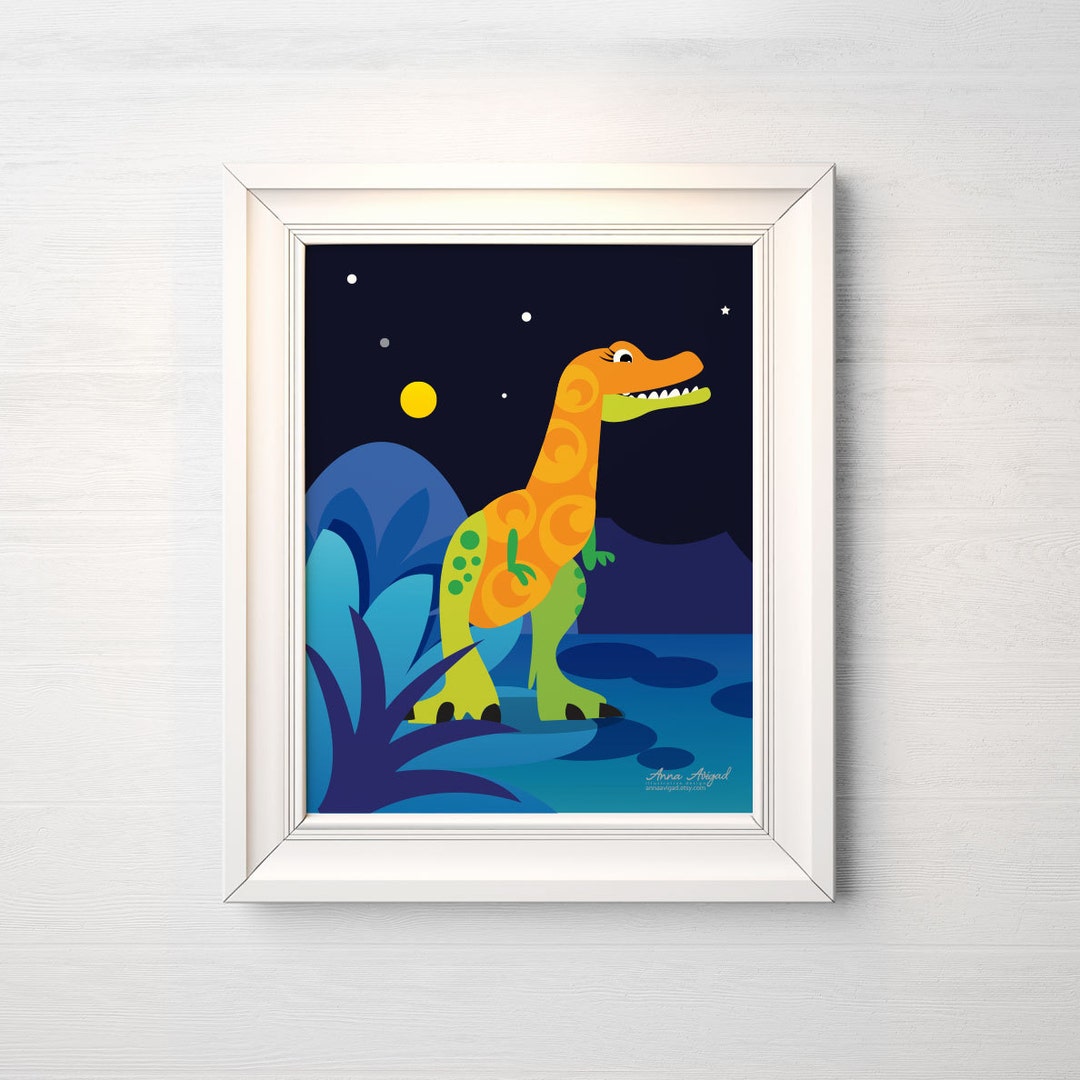 Printable Dinosaur Poster - Etsy