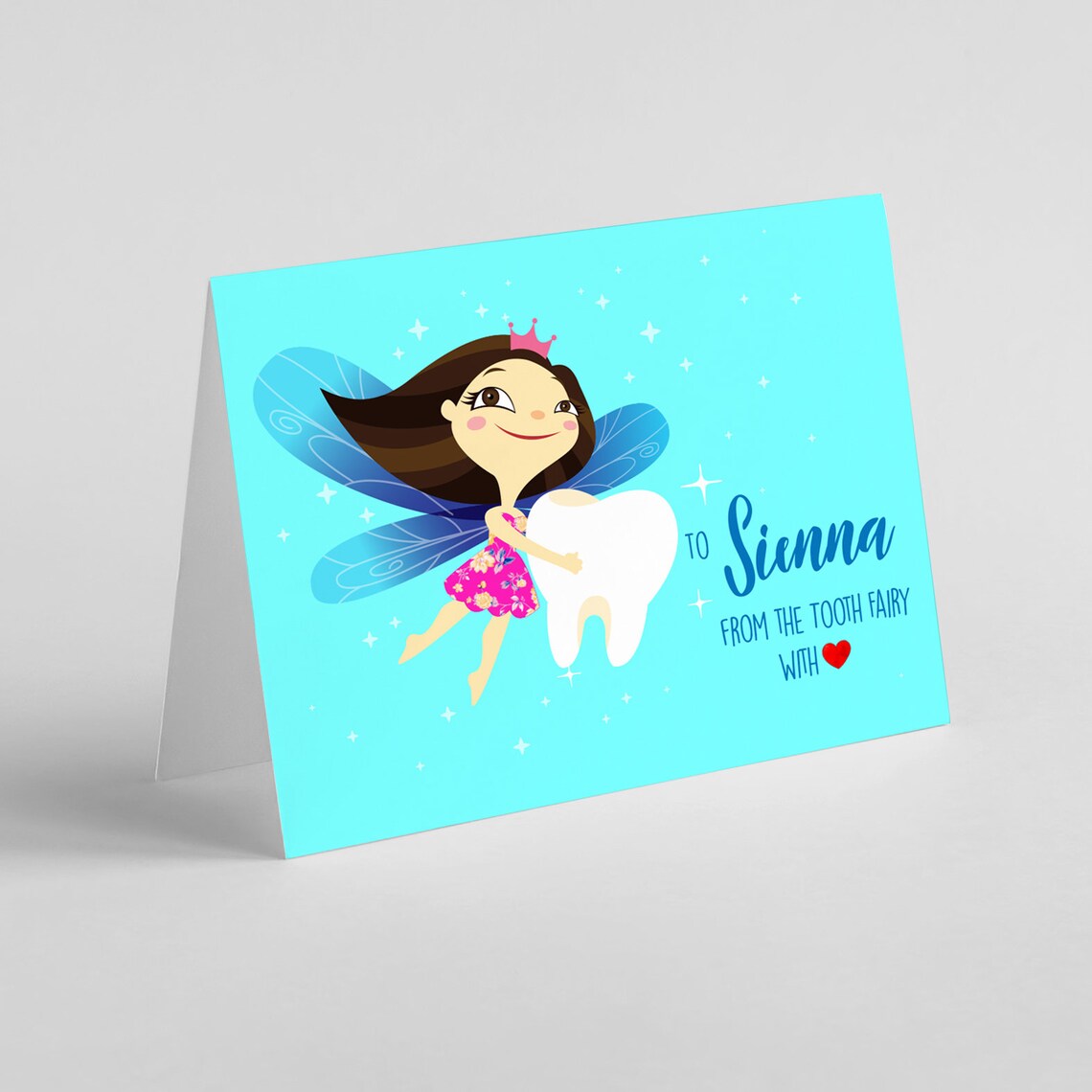 Personalized Tooth Fairy Card Tooth Fairy Card Cute Tooth | Etsy