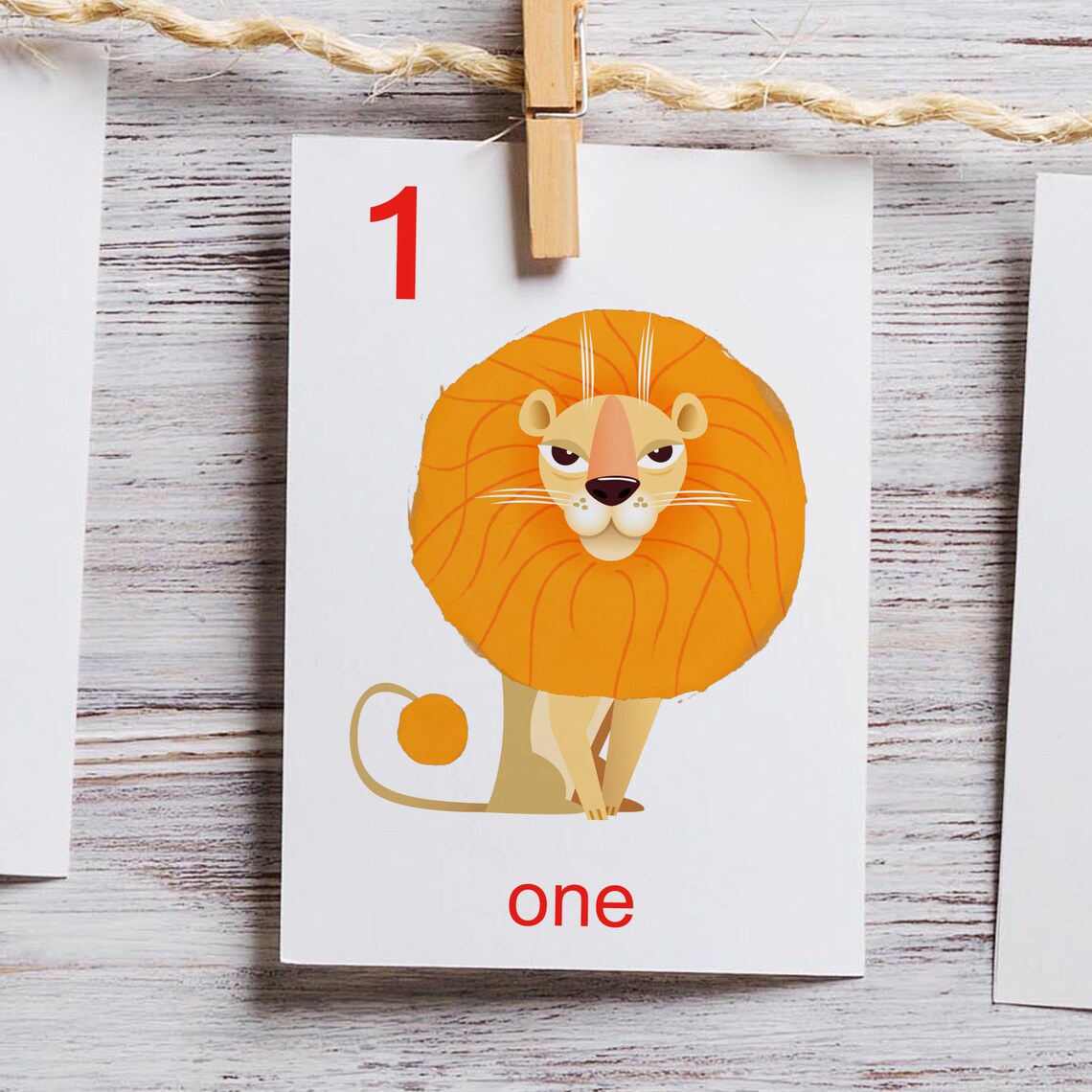 Numbers Flashcards Set - Etsy