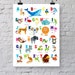 Spanish Alphabet Animals Print - Etsy