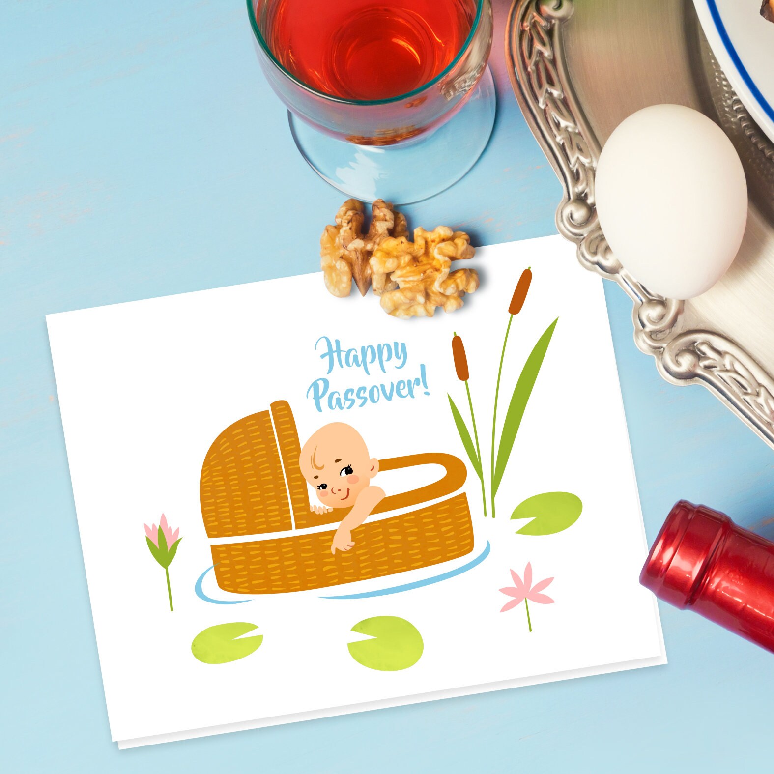 Passover Greeting Card - Etsy