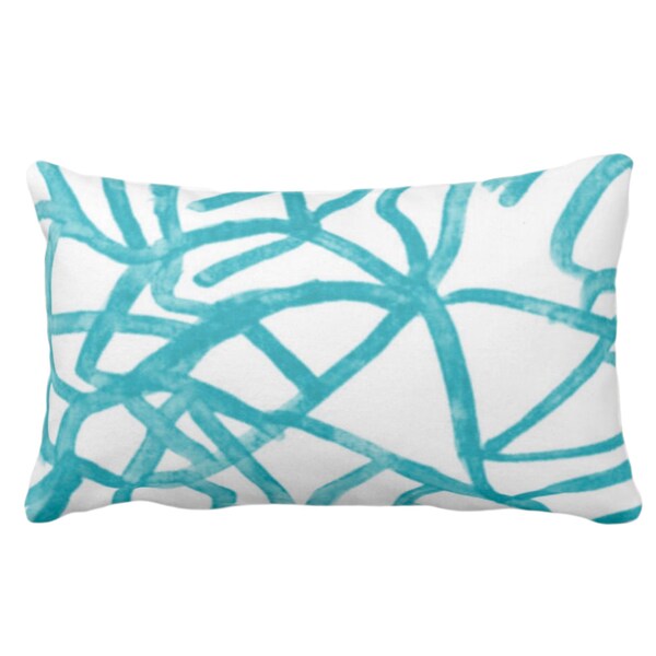 Turquoise Throw Pillow - Etsy