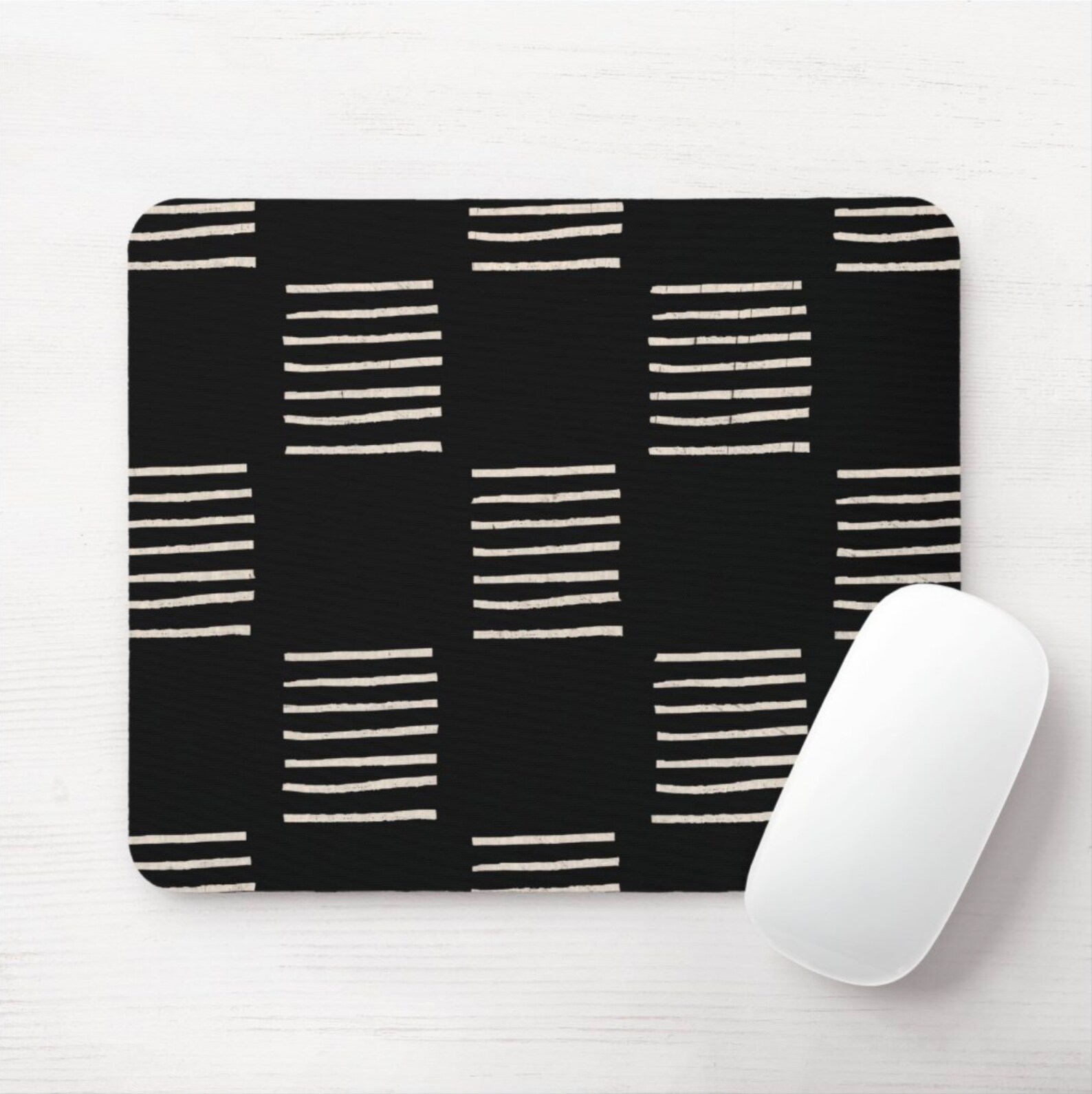 Mud Cloth Lines Print Mouse Pad/mousepad Rectangle or Round - Etsy