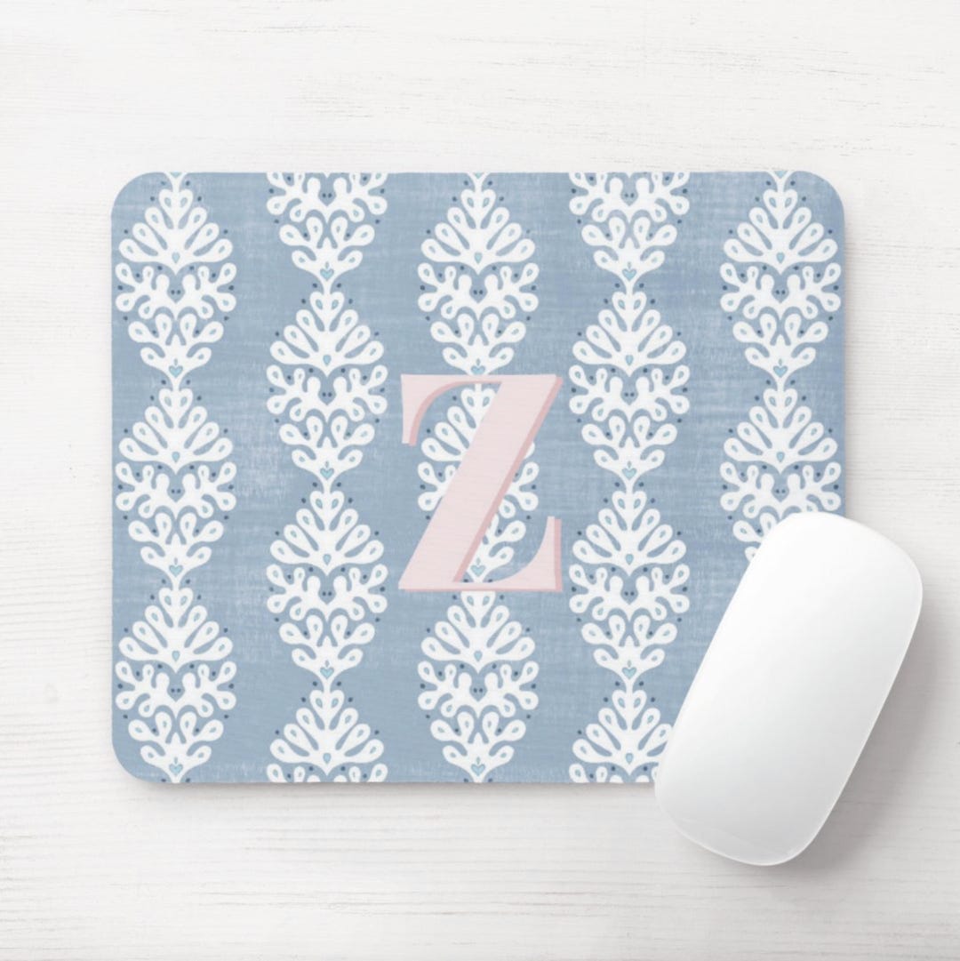 Ada Print Personalized Shadow Initial Mouse Pad/mousepad, Round or ...