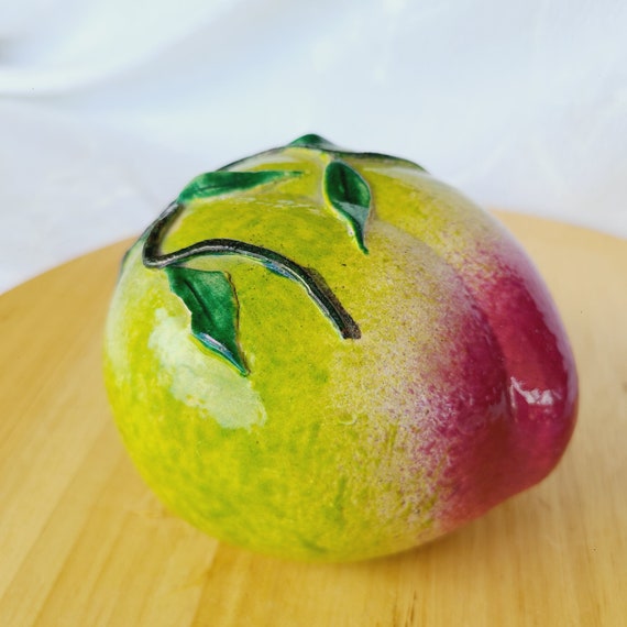 Antique Chinese Ceramic Peach Altar Temple Fruit Chinese - Etsy