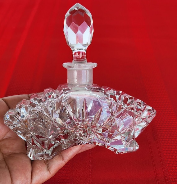 Vintage Crystal Perfume Bottle, Crystal Cologne Bott… - Gem