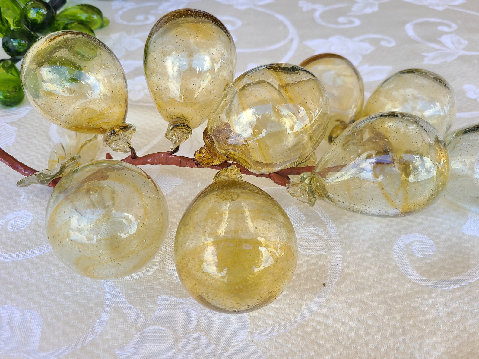 Vintage Ryukyu Blown Glass Grapes, Okinawa Art Glass - Etsy