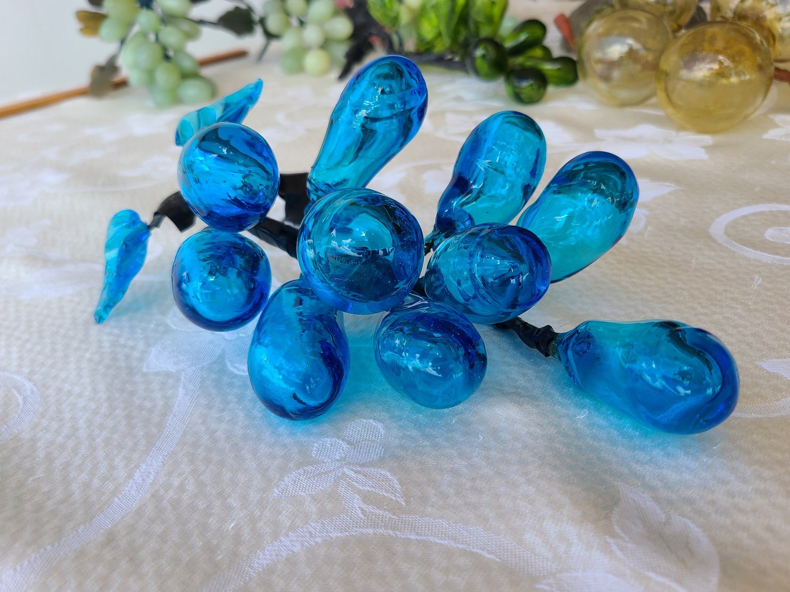 Vintage Hand Crafted Blown Glass Grapes From the Kyukyu Glass - Etsy