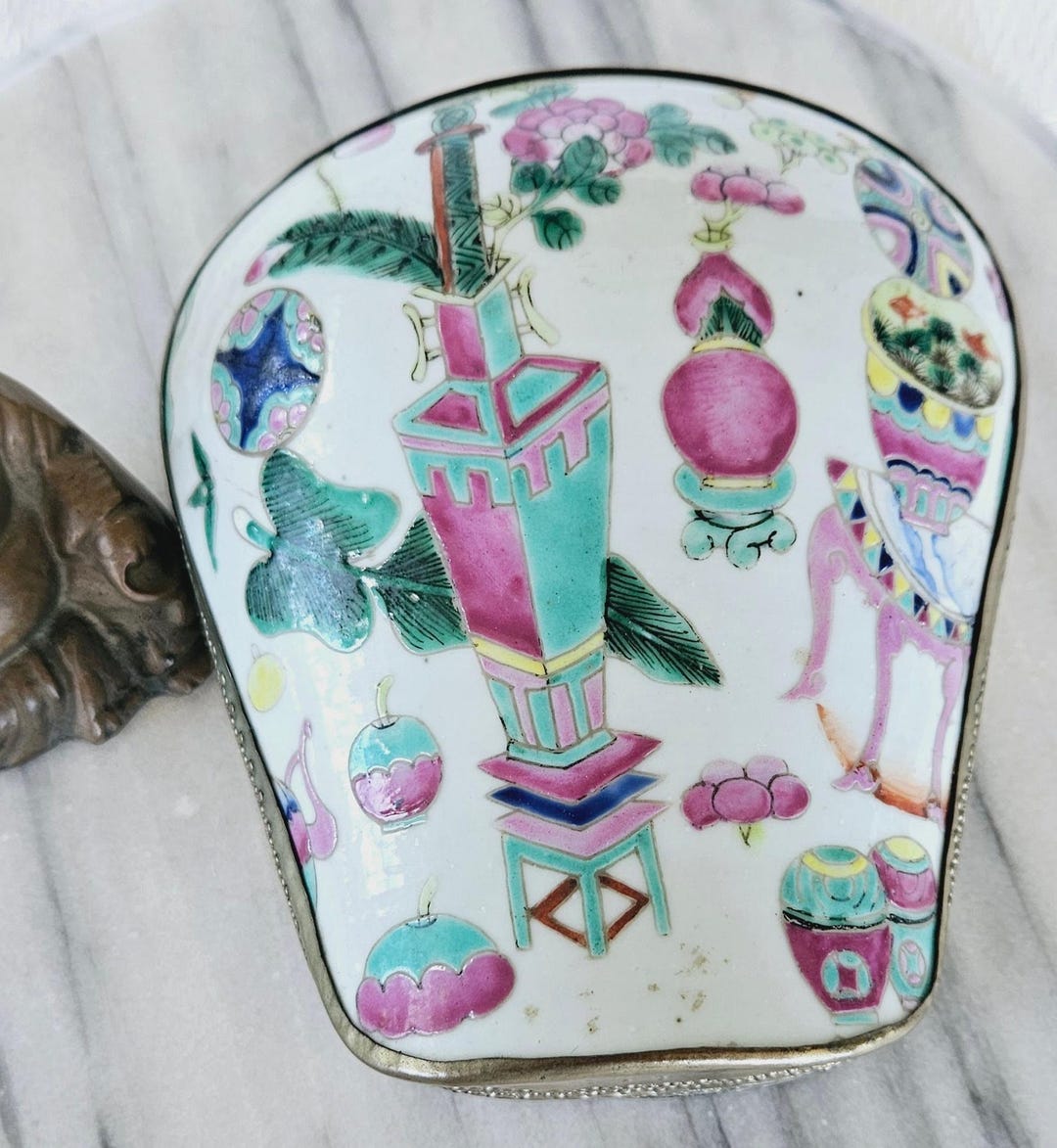 Vintage Chinese Shard Box - Etsy