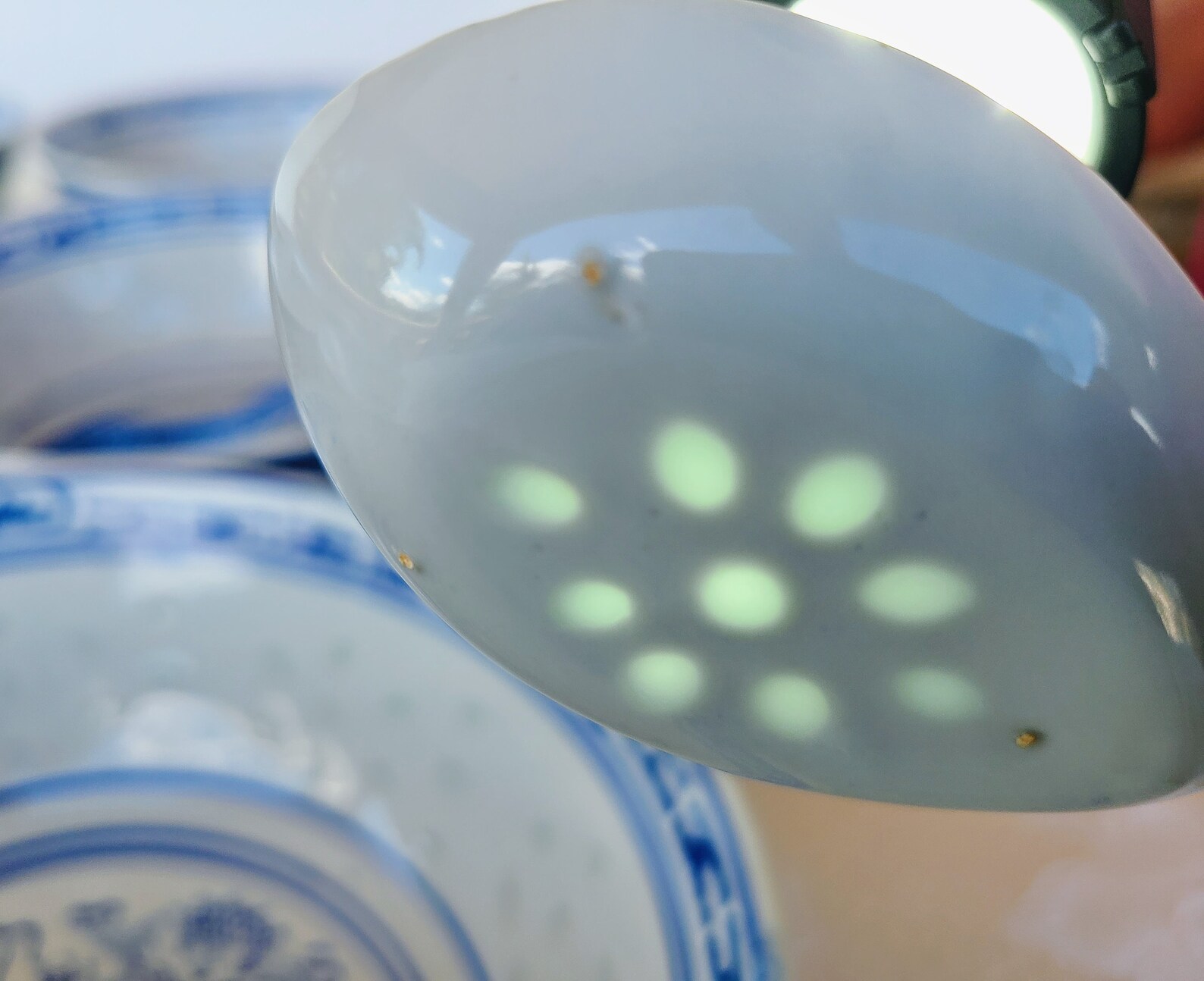 Vintage Blue and White Dragon Porcelain Rice Pattern Dishware | Etsy