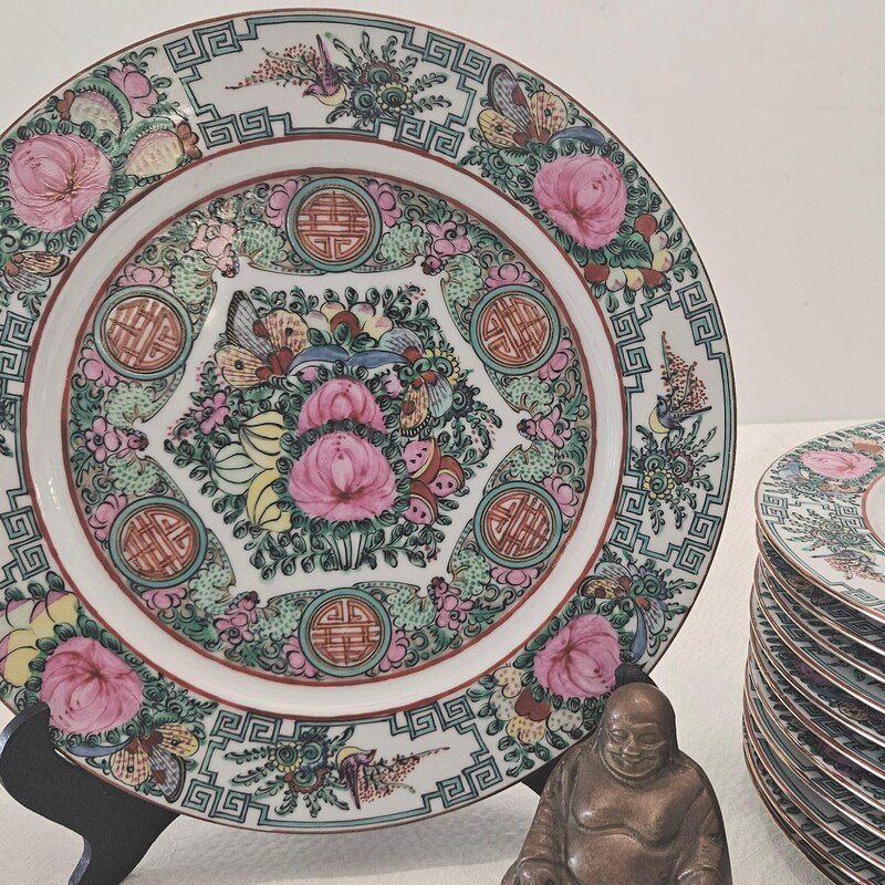 Rose Medallion Plates 10 - Etsy