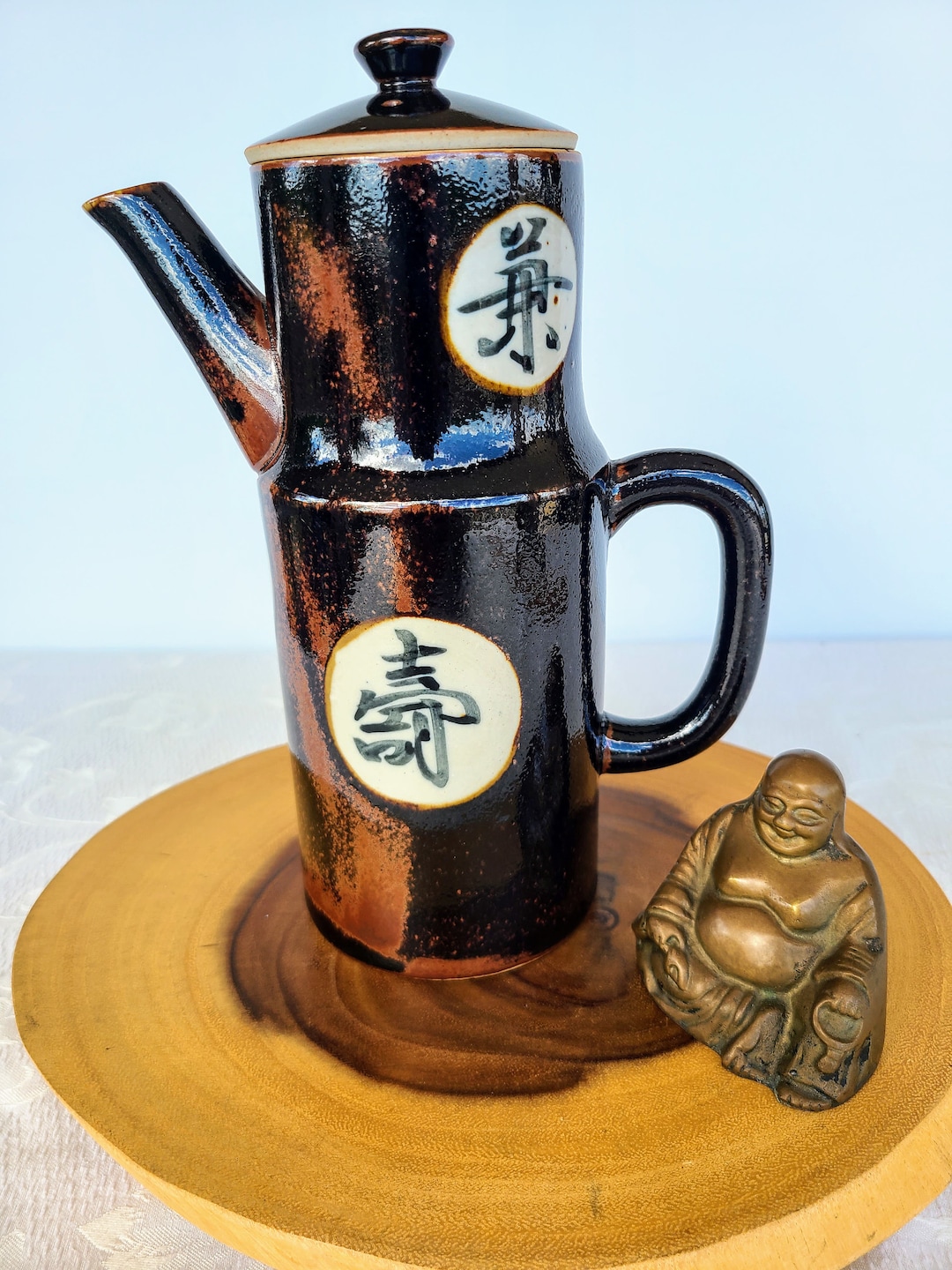 Japanese Ceramic Chocolate Pot, Chocolate Pot With Simple Lines ...