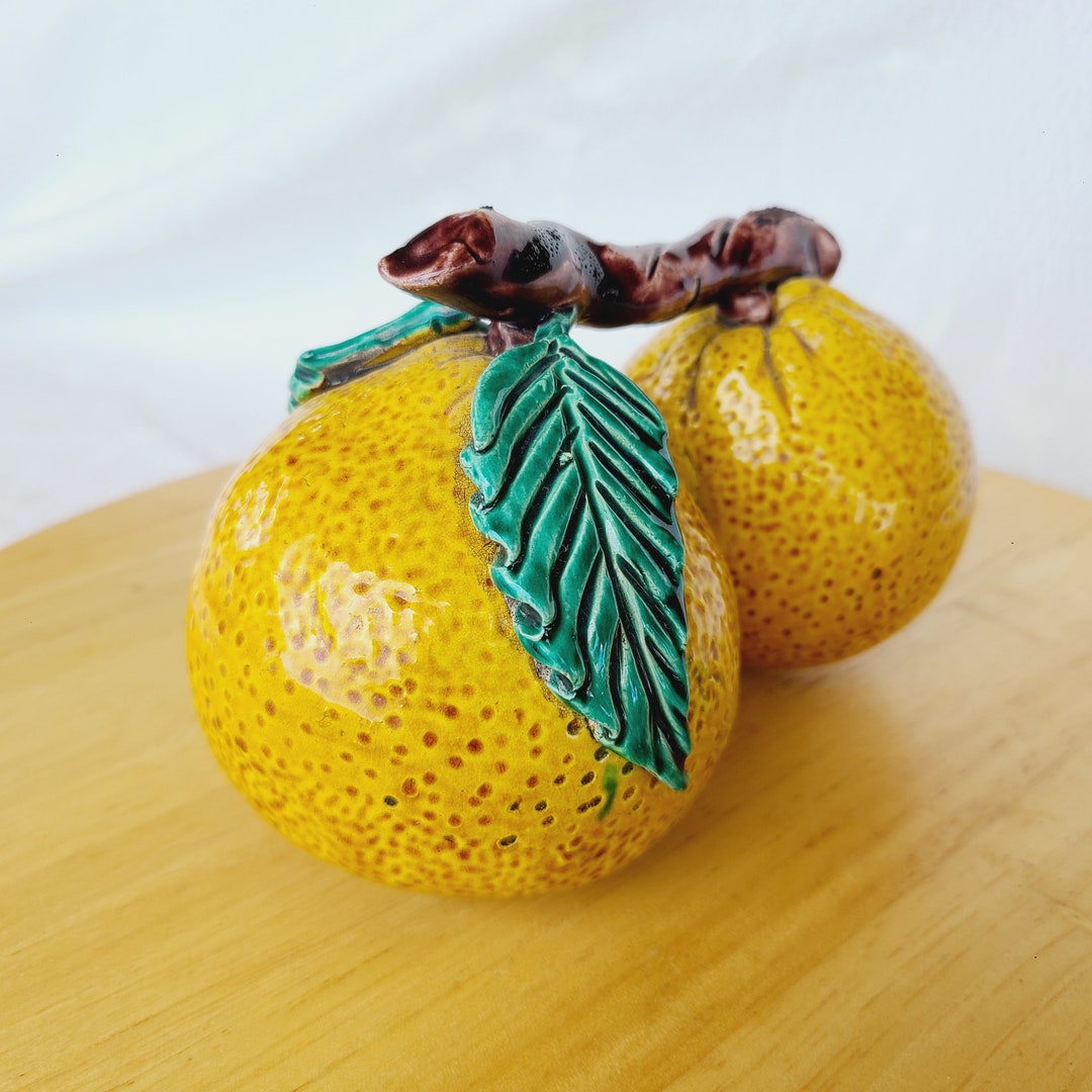 Antique Chinese Ceramic Orange Altar Temple Fruit, Chinese Fruit ...