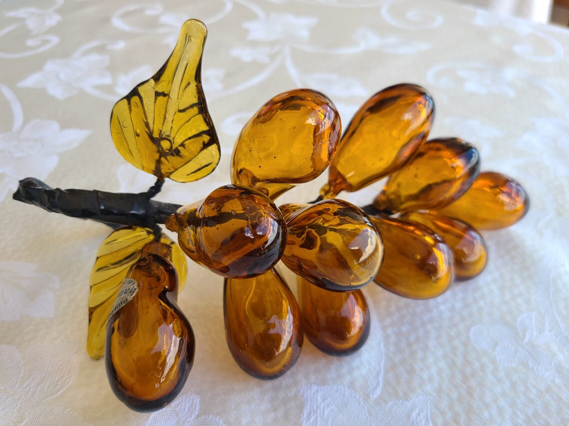 Vintage Hand Crafted Blown Glass Grapes From the Kyukyu Glass - Etsy