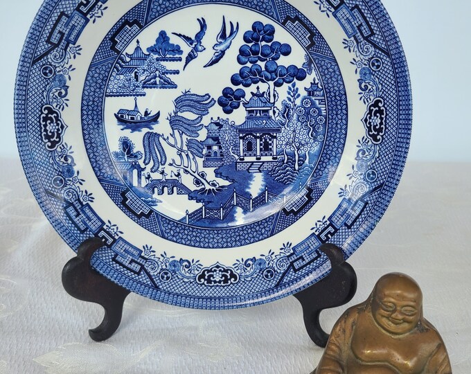 Vintage Churchill Blue Willow 9 Inch Serving Bowl, Blue Willow ...