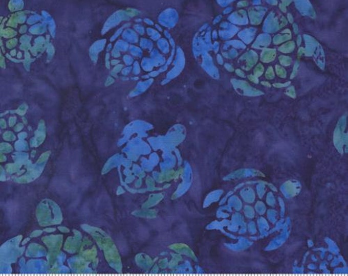 Moda BEACHY BATIKS - Turtles in Deep Sea (4362 18) - Sold by the YARD ...