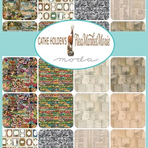 FLEA MARKET MOXIE by Cathe Holden for Moda 9 Half Yard Cuts - Etsy