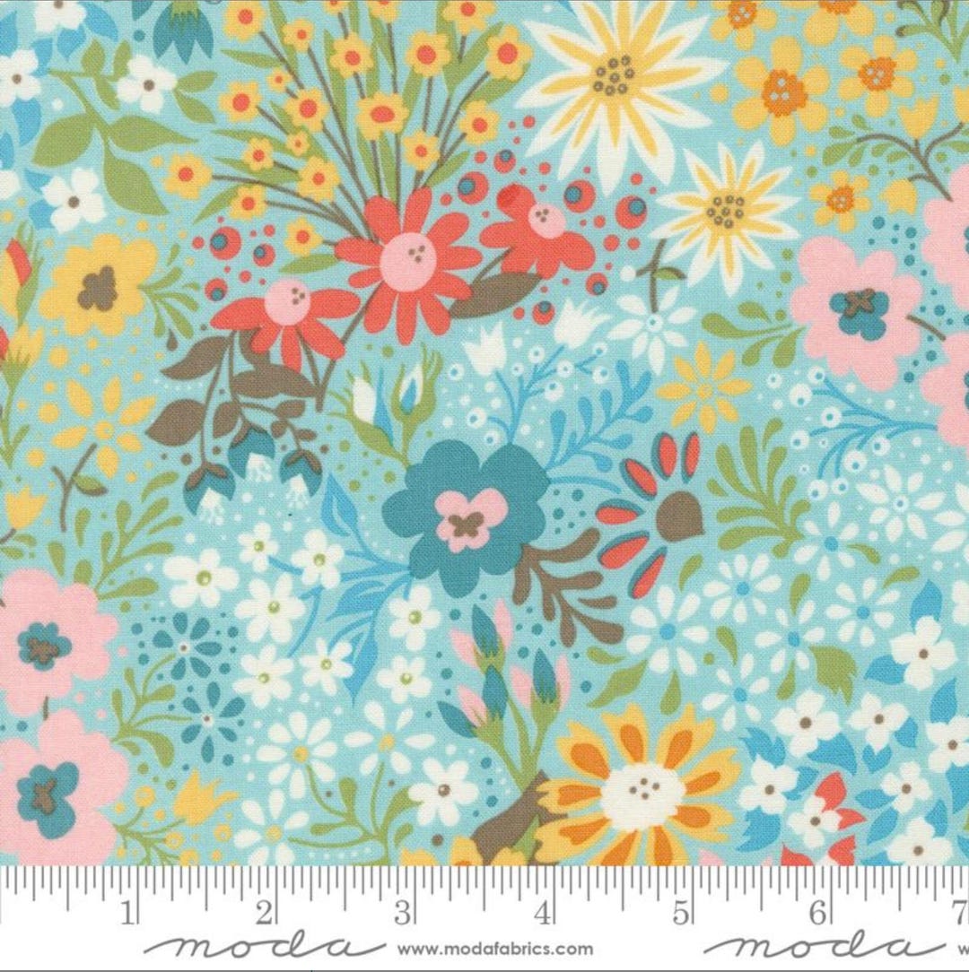 Moda SUNDAY BRUNCH - Dutch Baby Floral in Mint Tea (30750 14) - by ...