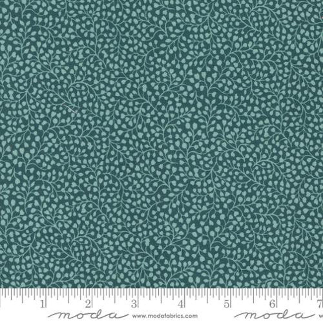 Moda CHELSEA GARDEN Ambling Vine in Peacock 33748 13 Sold by the YARD ...