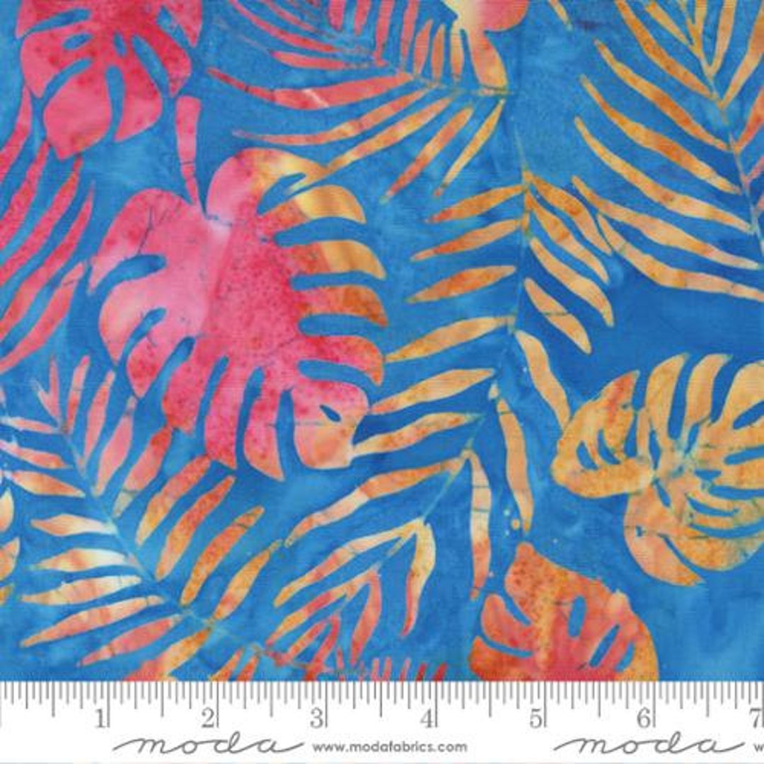 Moda BEACHY BATIKS - Ferns in Sky (4362 12) - Sold by the YARD - Cut ...