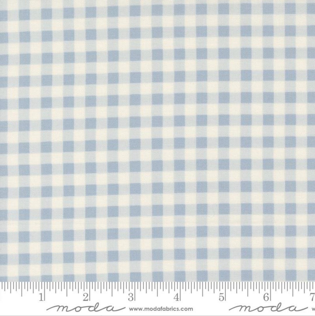 Moda COTTAGE CHARM - Gingham Check in Powder Blue (31757 31) - by My ...