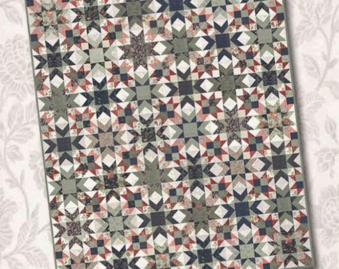 SHADOW STARS Quilt Pattern Featuring Rendezous Fabrics by 3 Sisters - Etsy