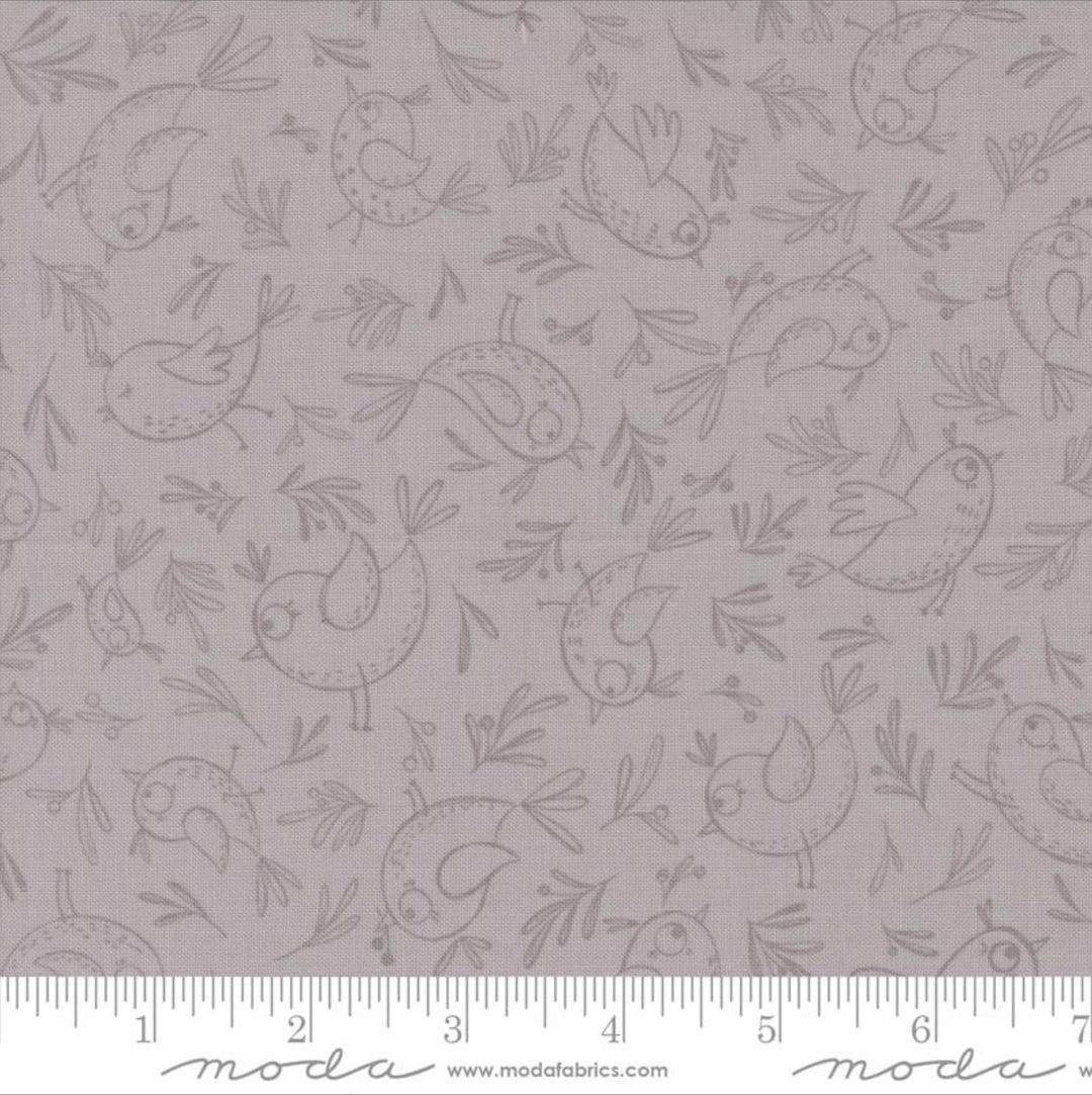 Moda CHIRP - Trace a Bird in Dove (39034 15) - by Elena Amo - Sold by ...