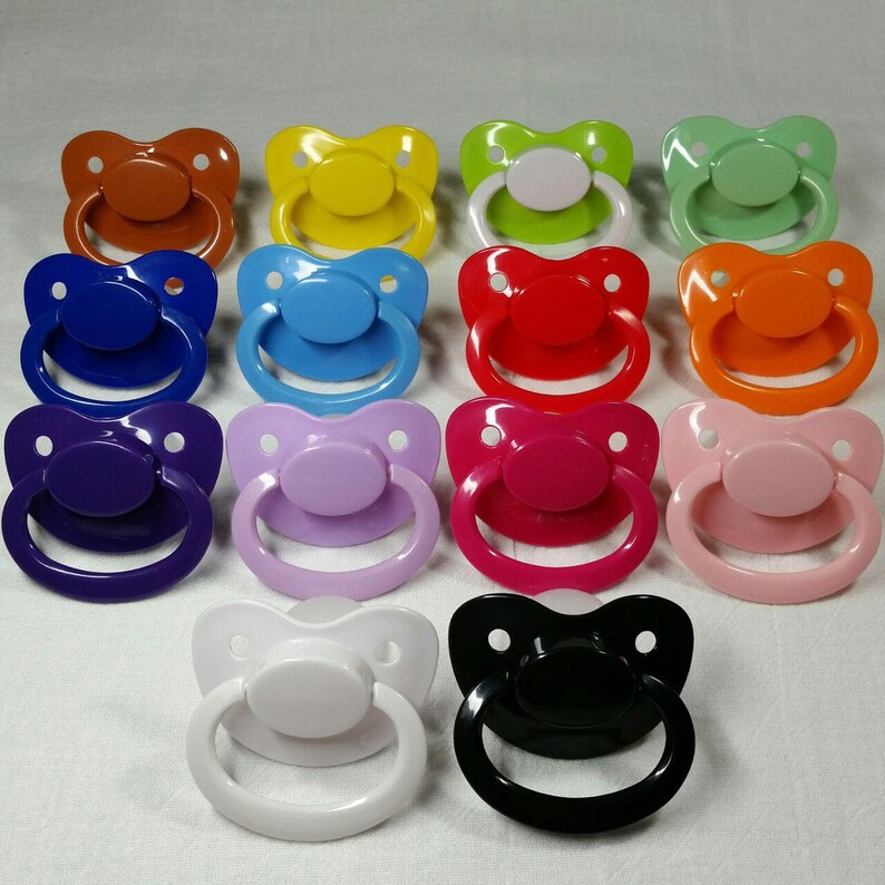 Mute Button Adult Pacifier ABDL | Etsy