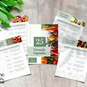 25 Versatile Vegetables, Printable Guide With Cooking Tips & Health ...