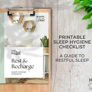 Sleep Hygiene Checklist, Digital PDF for Better Sleeping, Healthy Habit Tips, Self Care Handout ...