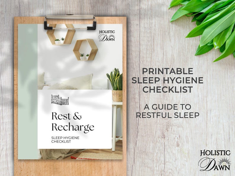 Sleep Hygiene Checklist, Digital PDF for Better Sleeping, Healthy Habit ...