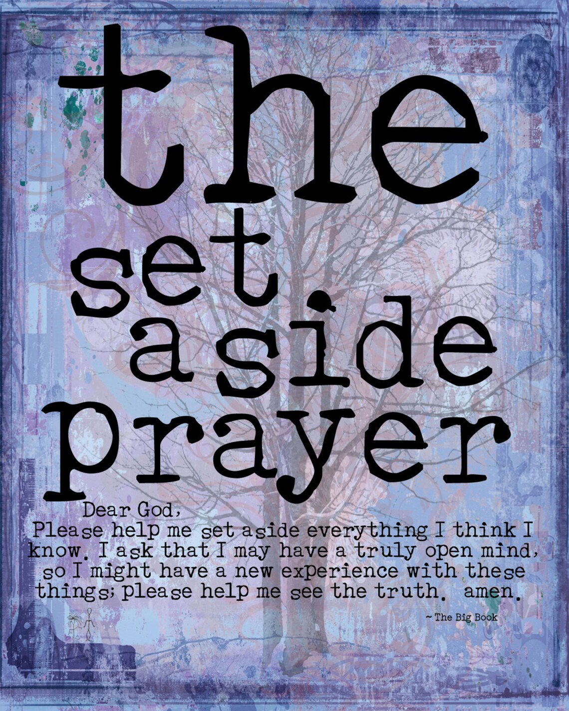 The Set Aside Prayer by Polly PRB Aa . Al Anon . Recovery . - Etsy