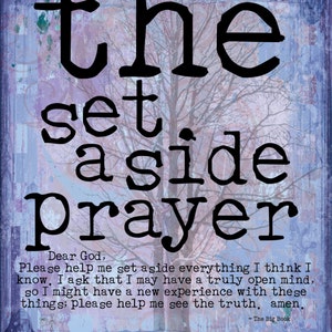 The Set Aside Prayer by Polly PRB aa . al anon . recovery . | Etsy