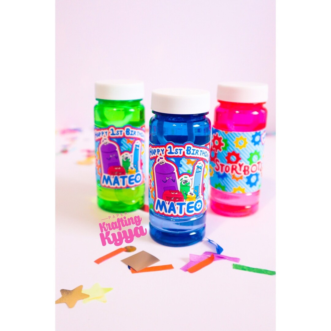 Storybots Bubbles 4 Oz Party Favor LABELS ONLY - Etsy