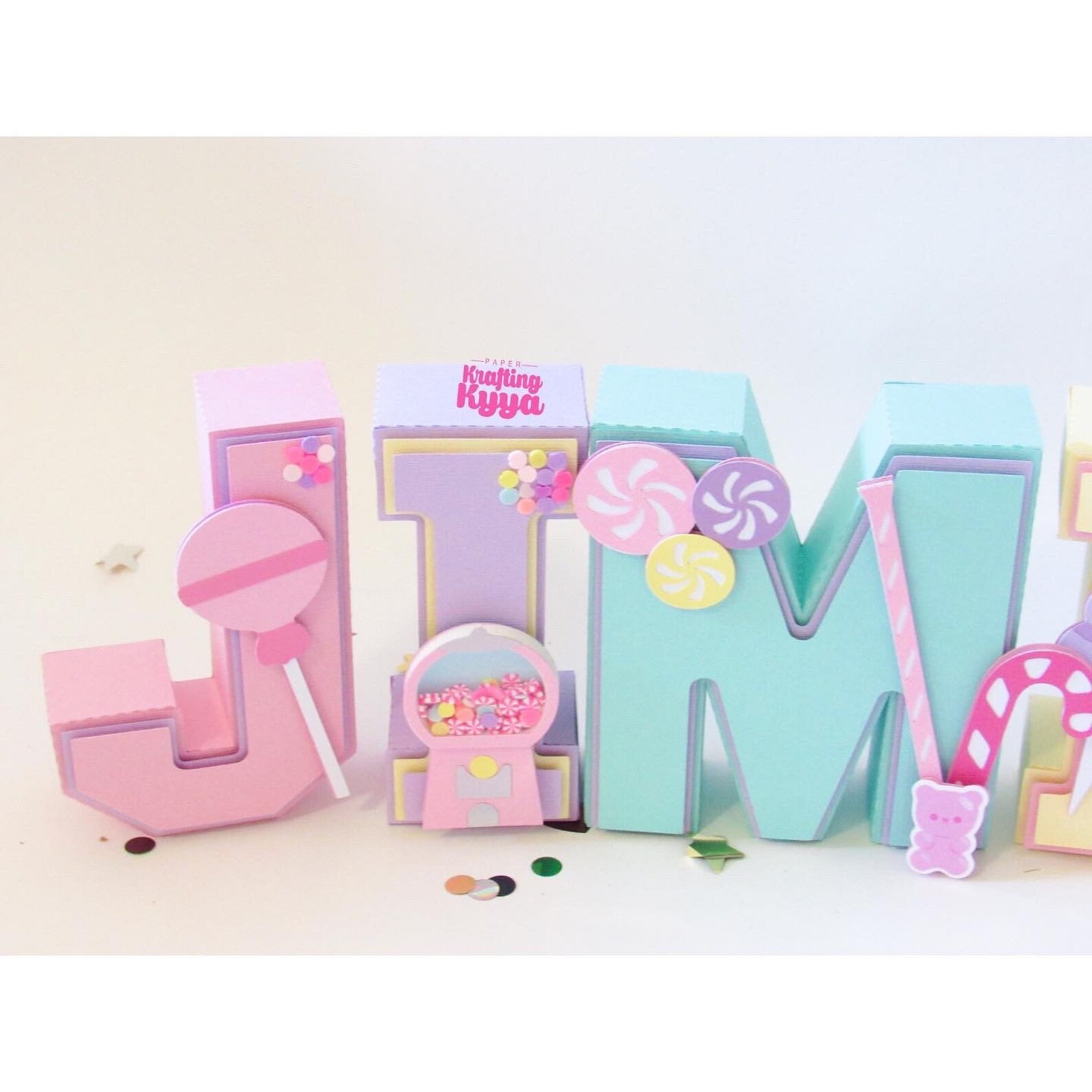 Candyland 3D Letters - Etsy